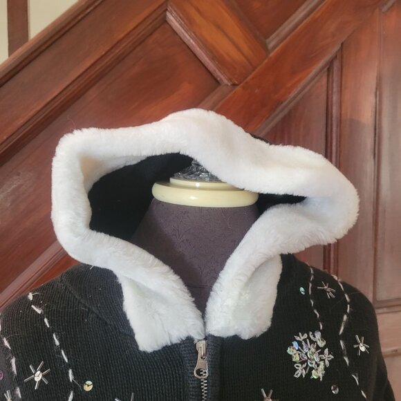 Reference Point | Sweaters | Reference Point Snowflake Knit Zipup ...